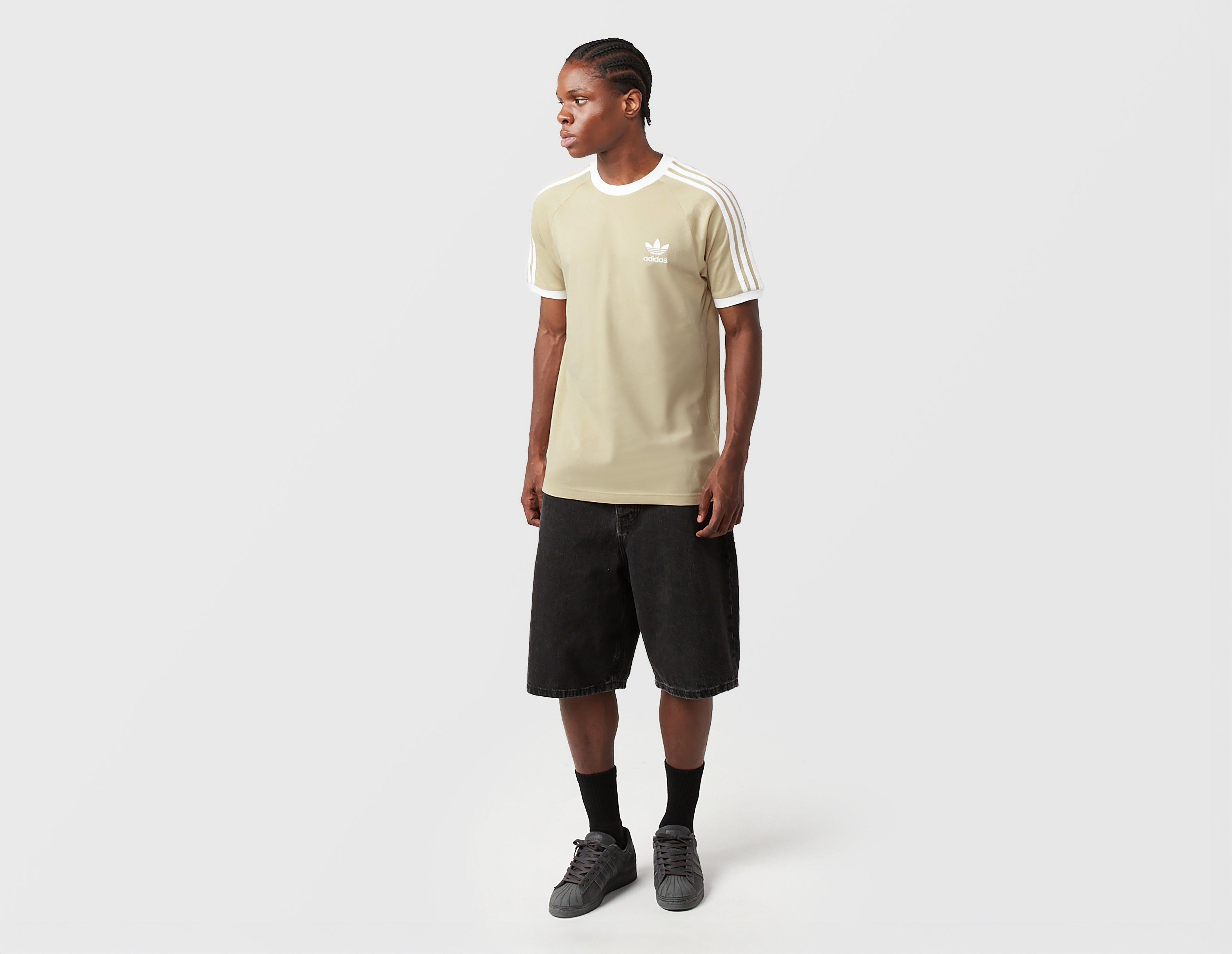 Beige adidas Originals Adicolor Classics 3-Stripes T-Shirt | size?