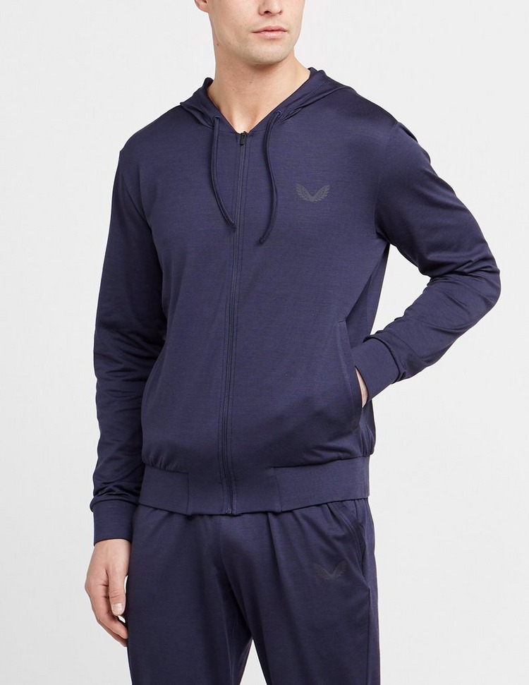 Blue Castore Tech Zip Hoodie | Tessuti