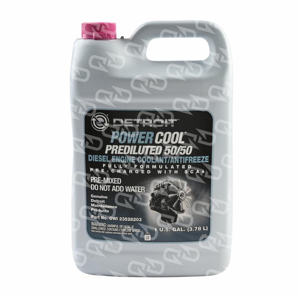 Detroit Pre-Charged Coolant, Power Cool 50/50 Mix, 1-Gallon OWI ...