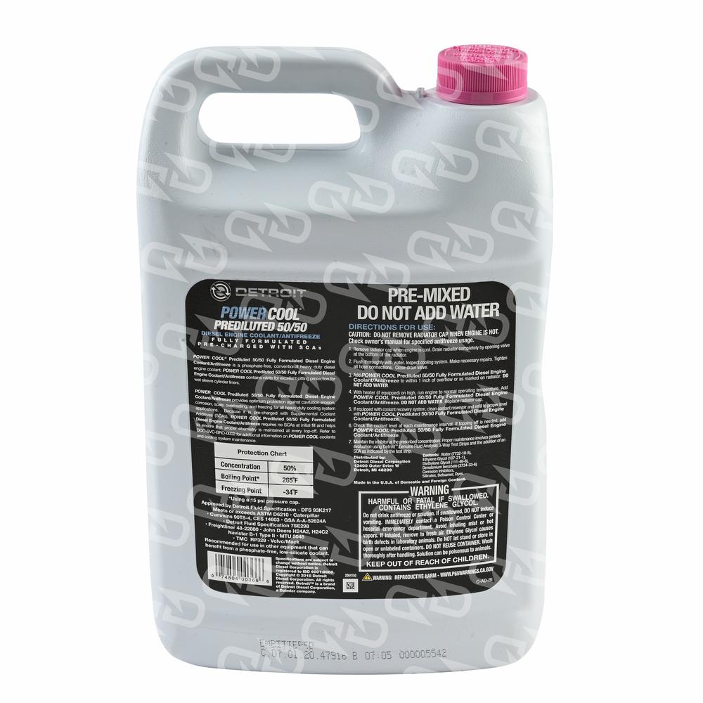 Detroit™ Pre-Charged Coolant, Power Cool 50/50 Mix, 1-Gallon OWI ...