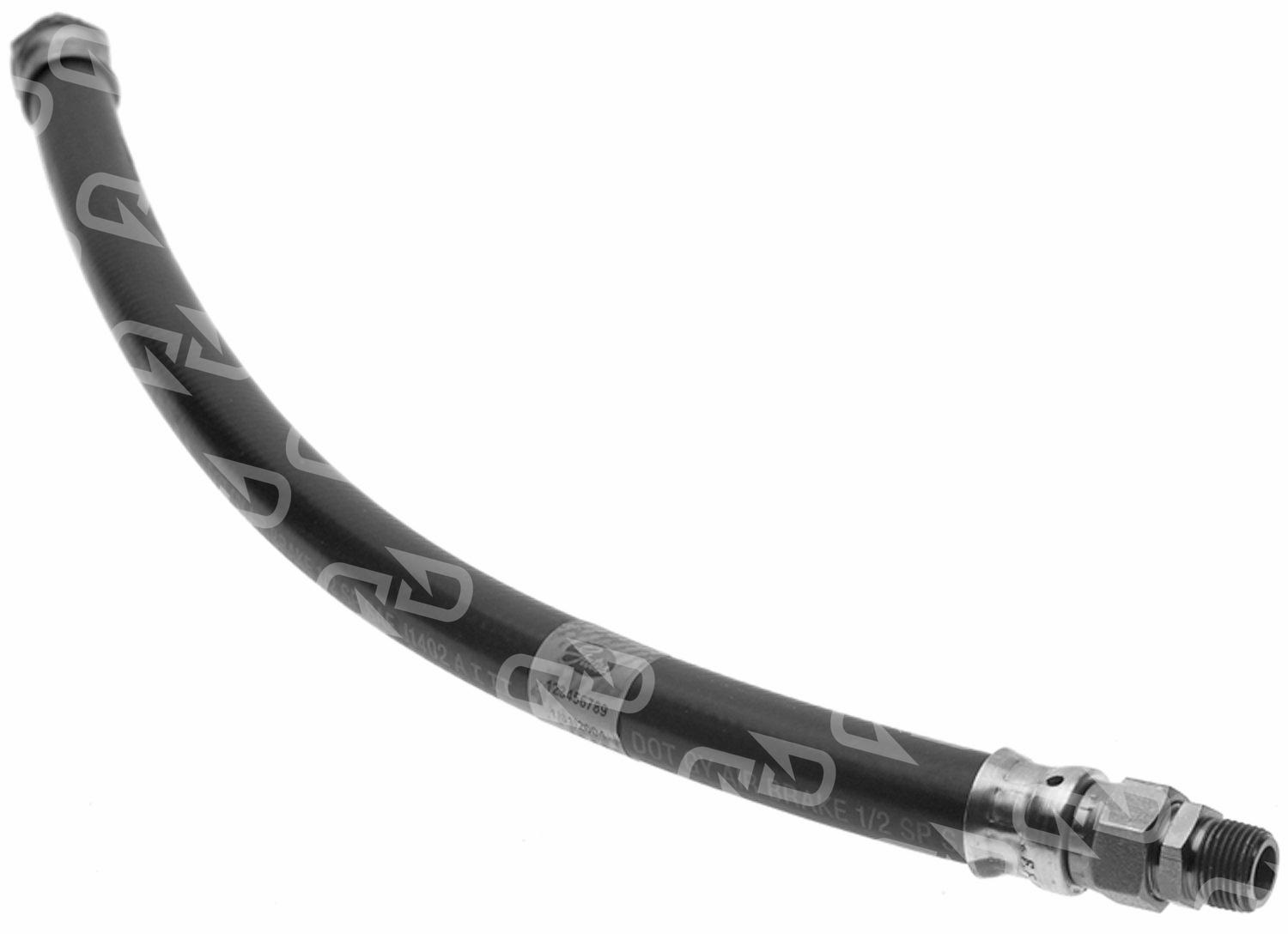 Gates Air Brake Hose Assembly, 1/2 x 24 in, 1/2 Male Fixed x 3/8 Female ...