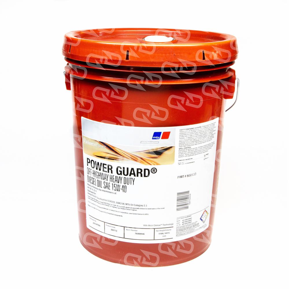 MTU Delvac 1300 Super Duty Engine Oil, 15W-40, 5 Gallon 800133 | Diesel ...