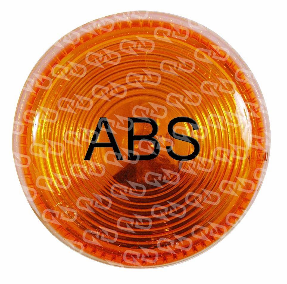 Optronics Amber ABS Warning Light, Round, Incandescent, Sealed, Two ...