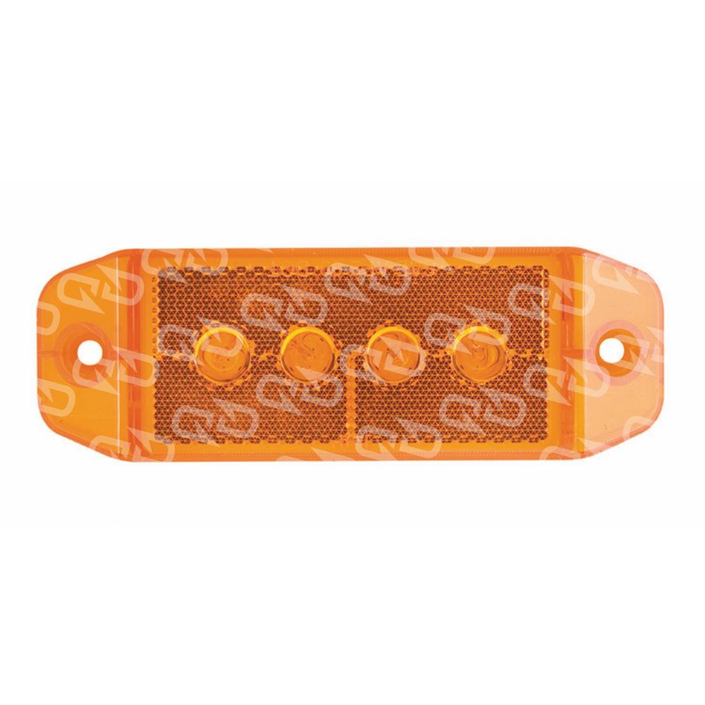 Optronics Amber Marker/Clearance Light, Reflector, Surface Mount ...