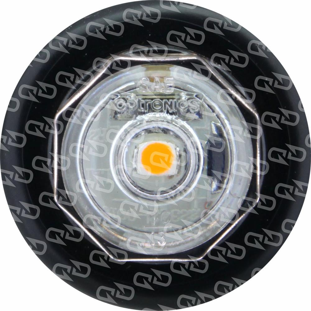 Optronics Clear Lens Amber Marker/Clearance Light Kit, 3/4-inch Round ...