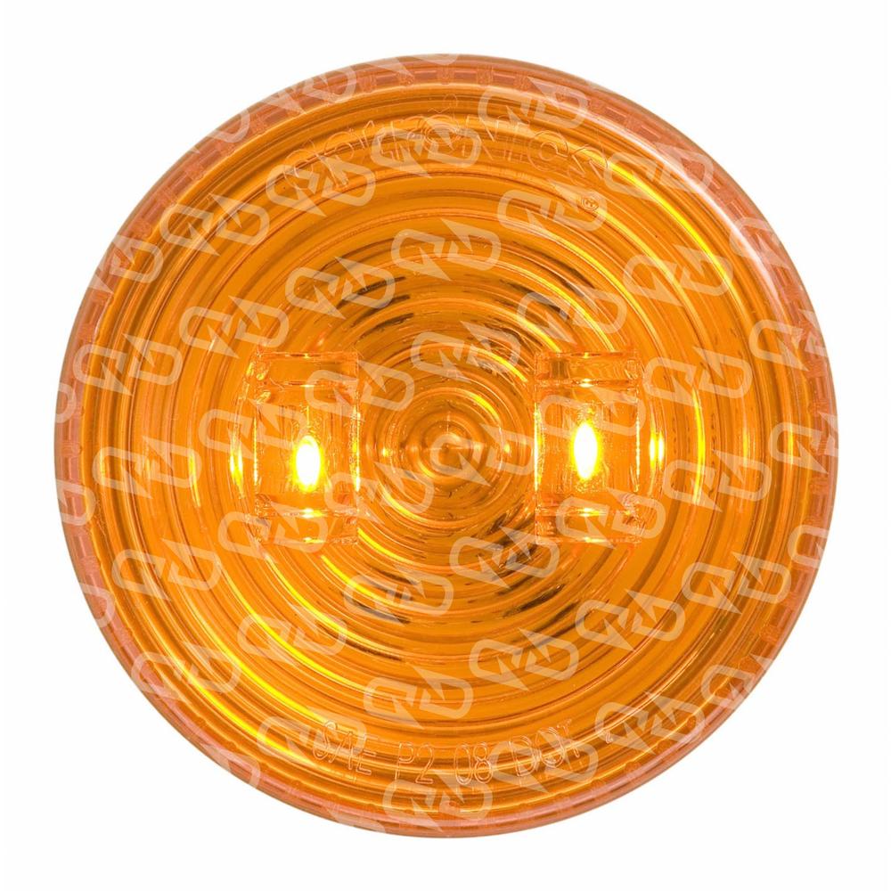 Optronics Amber Marker/Clearance Light, 2.5 inch Round LED, Two Diodes ...