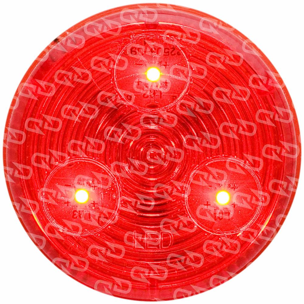 Optronics Red Marker/Clearance Light, Two-inch Round LED, Three Diodes ... Optronics Red Marker/Clearance Light, Two-inch Round LED, Three Diodes ...