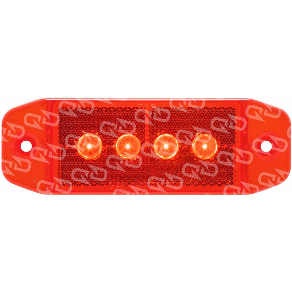 Optronics Red Marker/Clearance Light, Rectangular LED, Surface Mount ...
