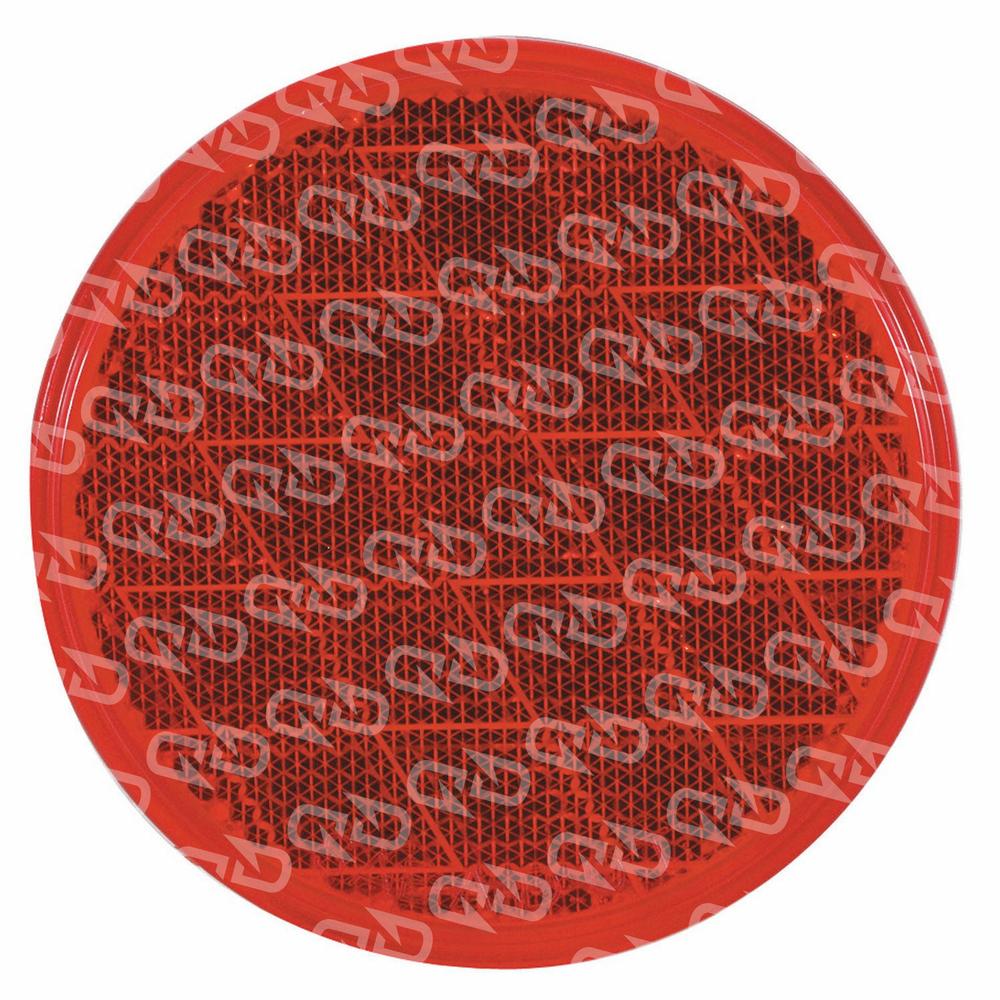 Optronics Red Reflector, 3-inch Round, Adhesive Mount OPT RE21RB ...
