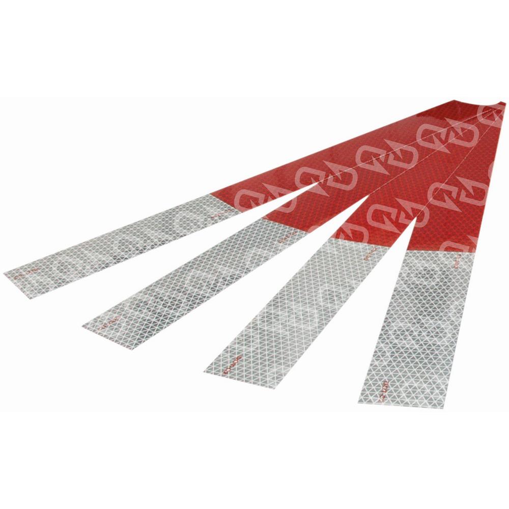Optronics Red/White Reflective Tape Strip Kit, 18-inch, Four Pack OPT ...