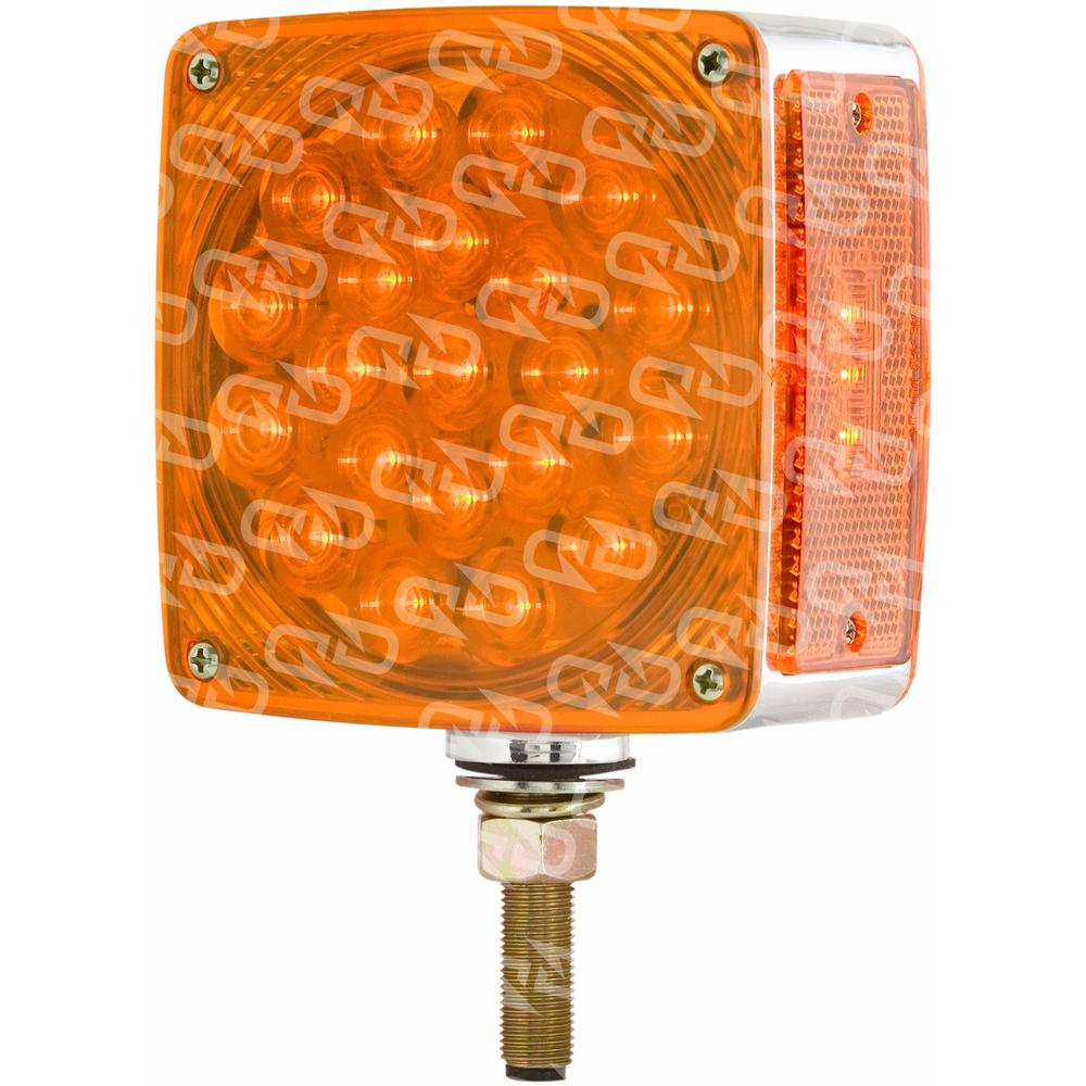 Optronics LED Pedestal-Mount Amber/Red Light, Driver Side, 42 Diodes ...