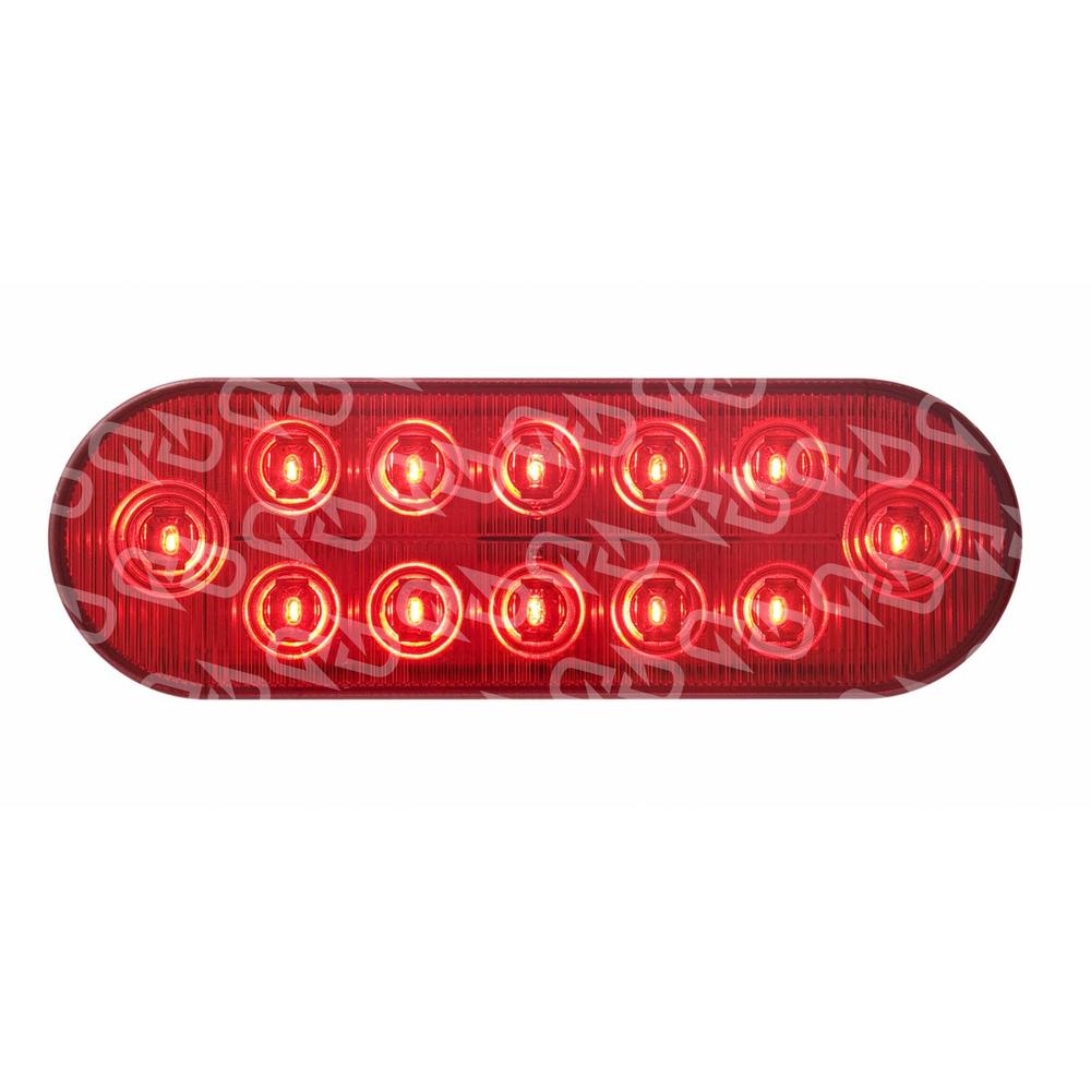 Optronics Red Oval Light, 6-inch, HyperX, 12 Diodes OPT STL572RB ...