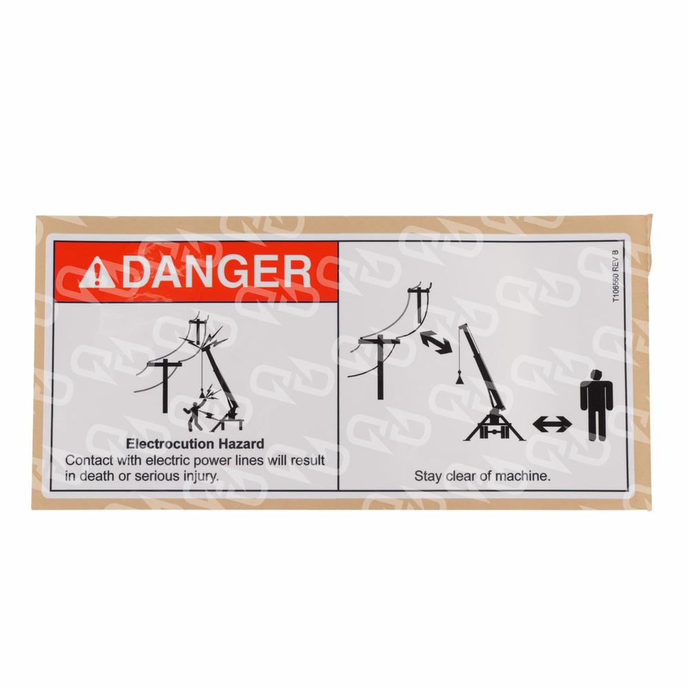 TEREX Decal, Electrocution Hazard, Stay Clear Personnel TRX T106560 ...