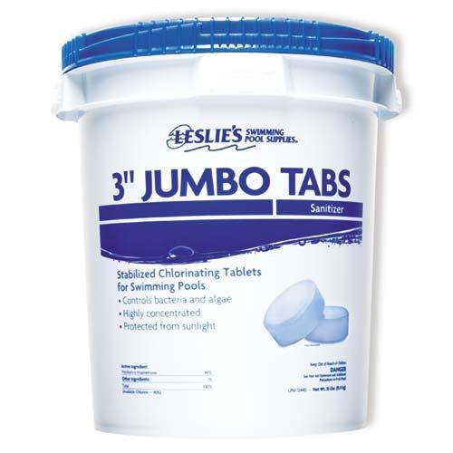 Leslie's 3 in. Jumbo Chlorine Tabs 35 lbs Bucket and Power Powder ...
