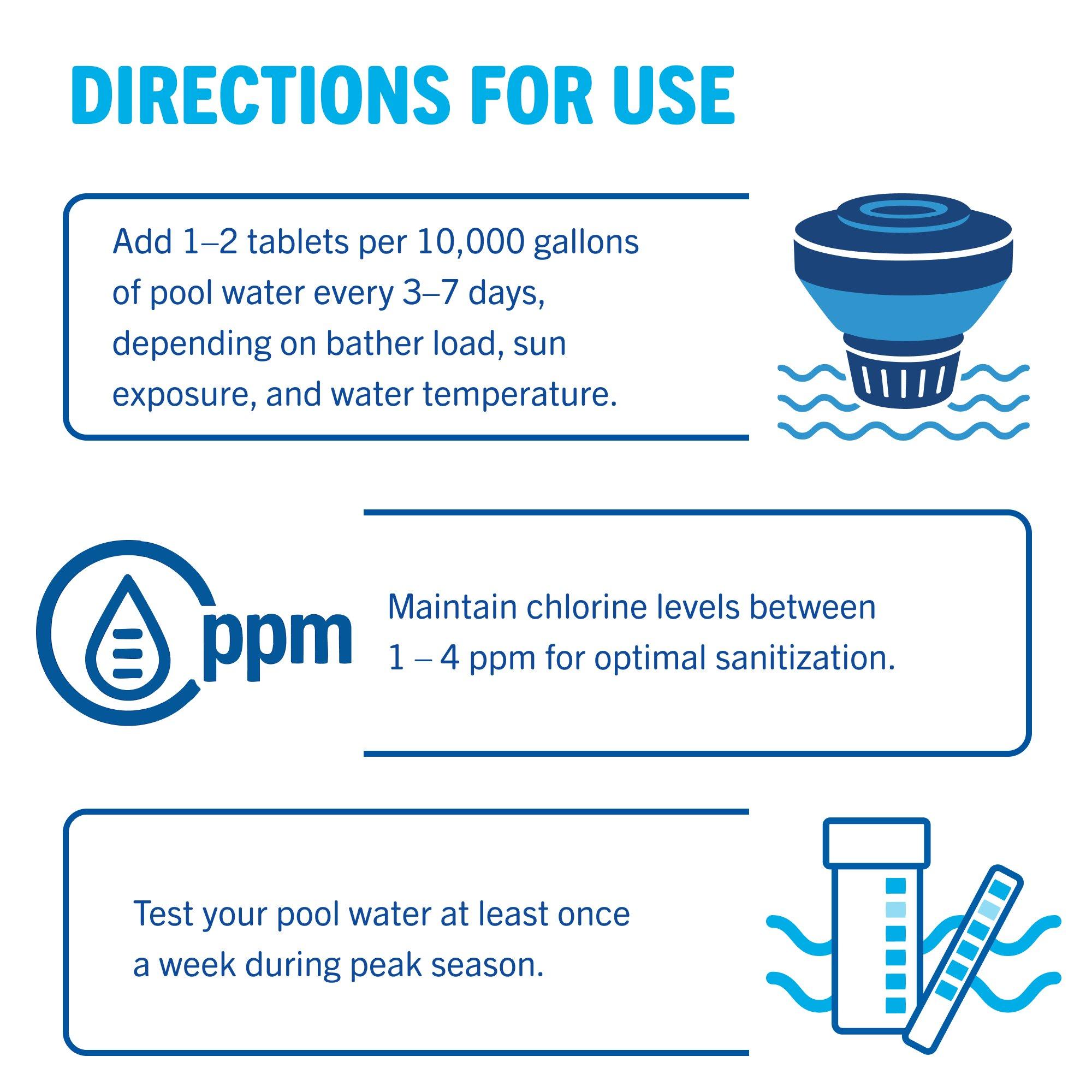 Leslie's 3 inch Jumbo Chlorine Pool Tabs 50 lbs Bucket | Leslie's Pool ...