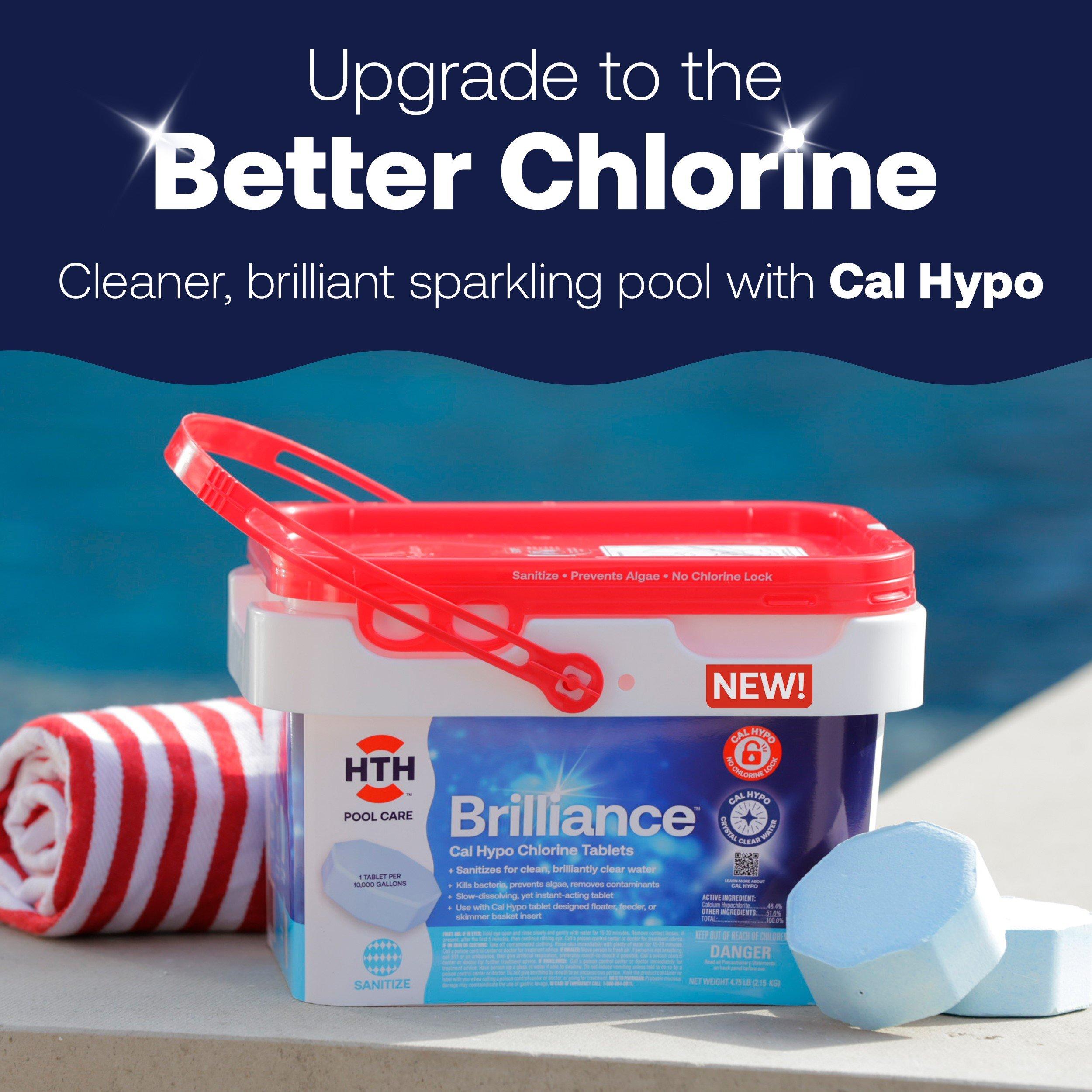 HTH Brilliance Cal Hypo Chlorine Tablets | Leslie's Pool Supplies
