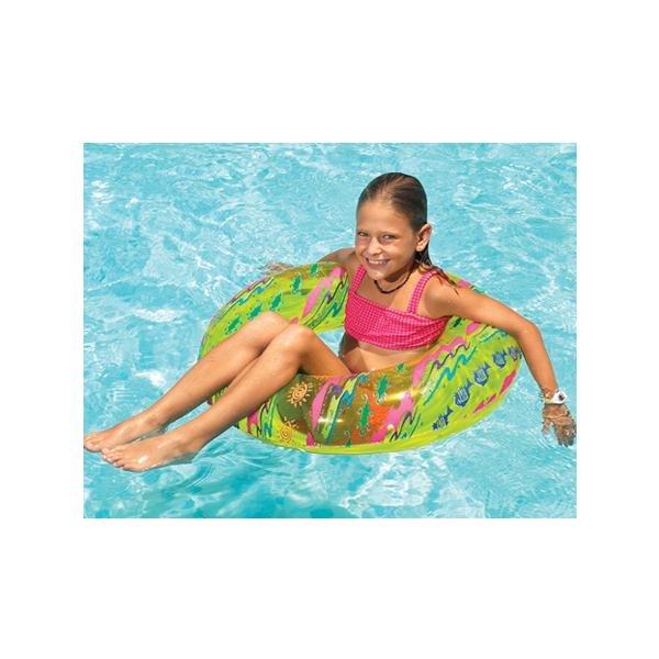 Swimline 30in Transparent Fish Print Inner Tube