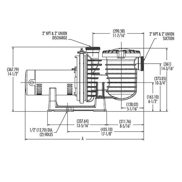 Max-E-Pro Single Speed Energy Efficient Up-Rated 2-1/2HP Pool Pump ...