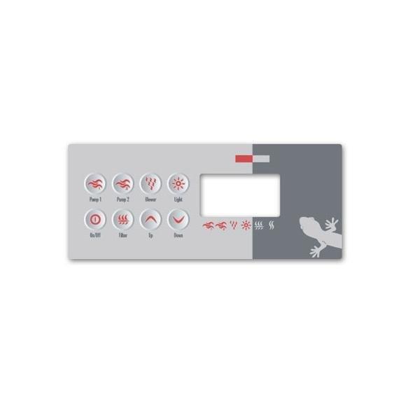 Gecko Topside Spa Keypad Overlay for TSC-8 or K-8 Keypad with Eight ...