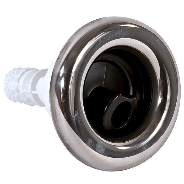 Poly Storm Roto Snap-In Spa Jet Internal with Metal Escutcheon, Black ...