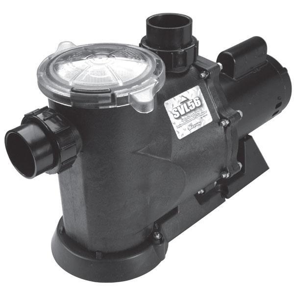 Waterway - SVL56 Hi-Flo 56-Frame 1-1/2HP Full Rated In Ground Pool Pump ...
