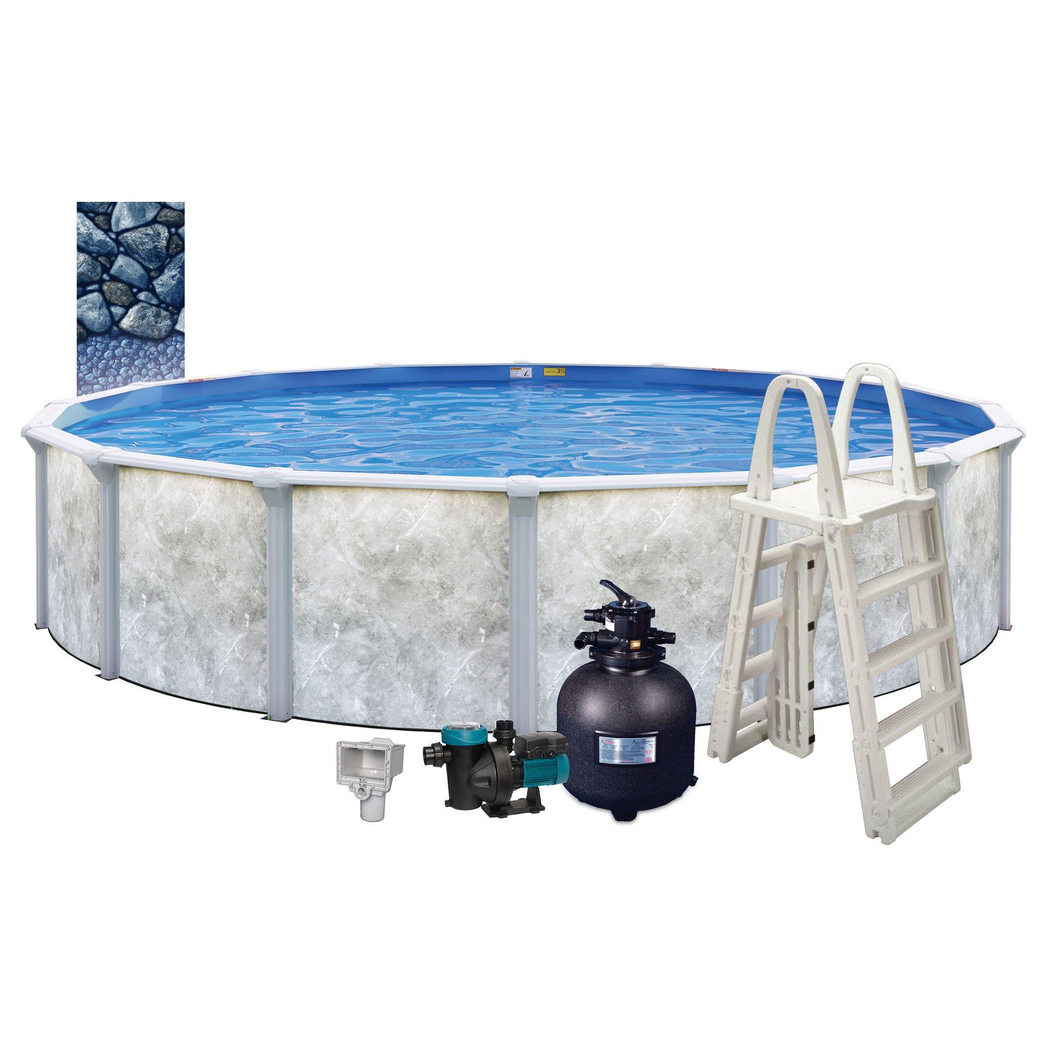 Eden 27' x 52" Round Above Ground Pool Package | Leslie's Pool Supplies