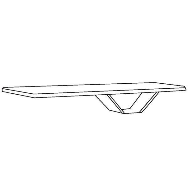 6' Pewter Grey/White Frontier II Diving Board with Frontier II Stand ...