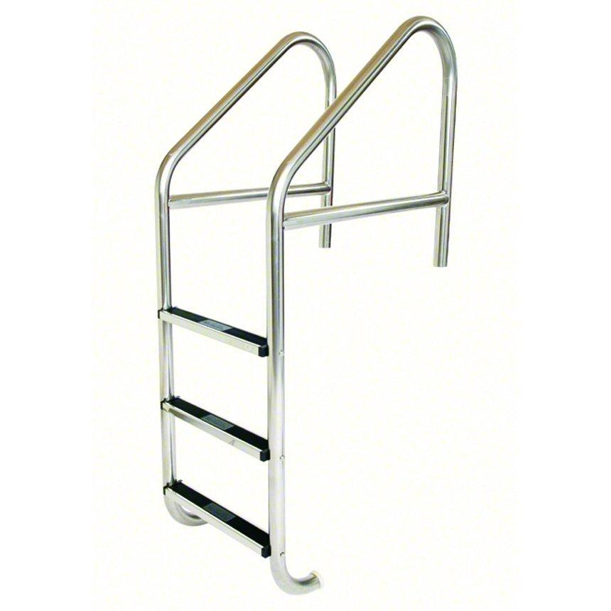 35in. Commercial 3-Step Ladder with Stainless Steel Treads (.065in ...