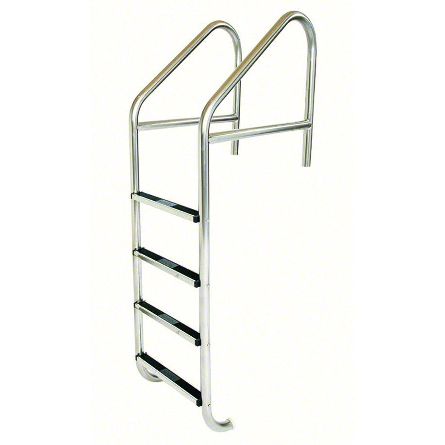 35in. Commercial 4-Step Ladder with Stainless Steel Treads (.145in ...