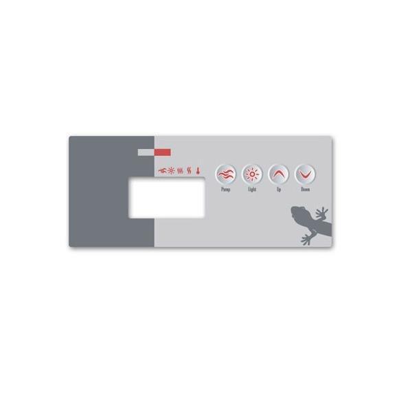 Gecko Topside Spa Keypad Single Pump Overlay for TSC-19 Keypad with ...