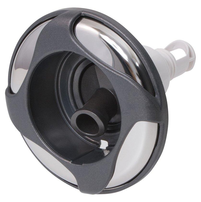 Waterway - Power Storm 5-1/4in. Plastic/Stainless Steel Swirl Roto Spa Jet