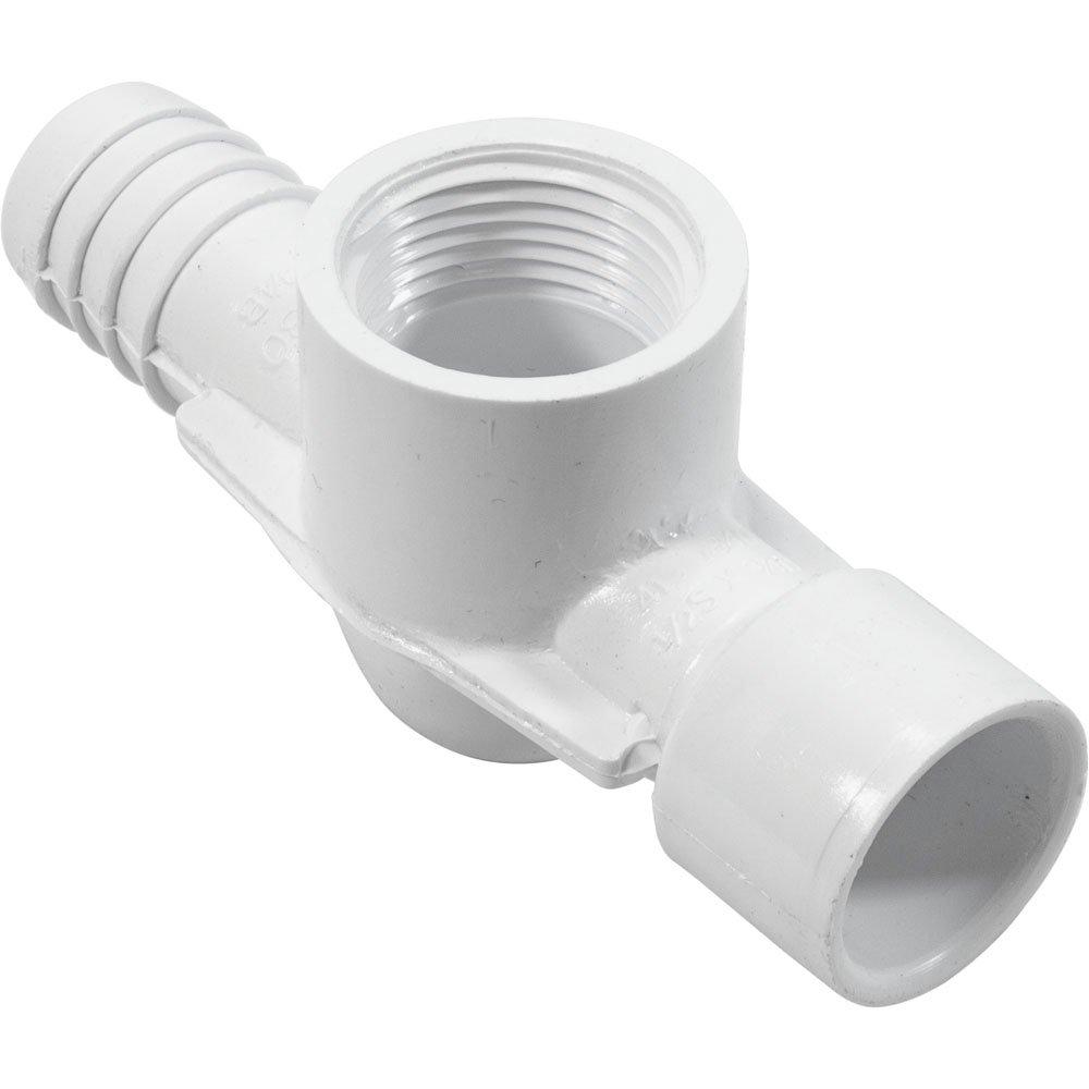 1/2in. S x 3/4in. B x 3/4in. FPT Tee Sensor, White | Leslie's Pool Supplies