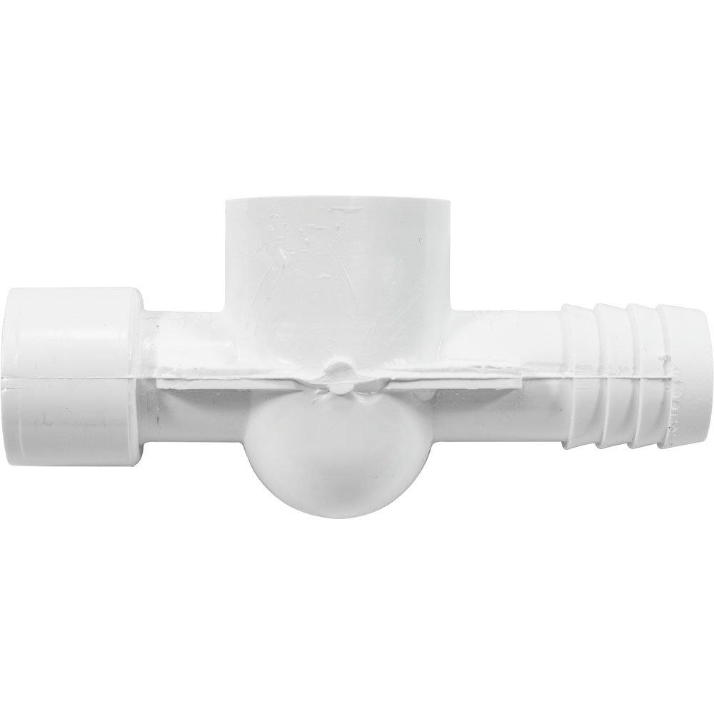 1/2in. S x 3/4in. B x 3/4in. FPT Tee Sensor, White | Leslie's Pool Supplies
