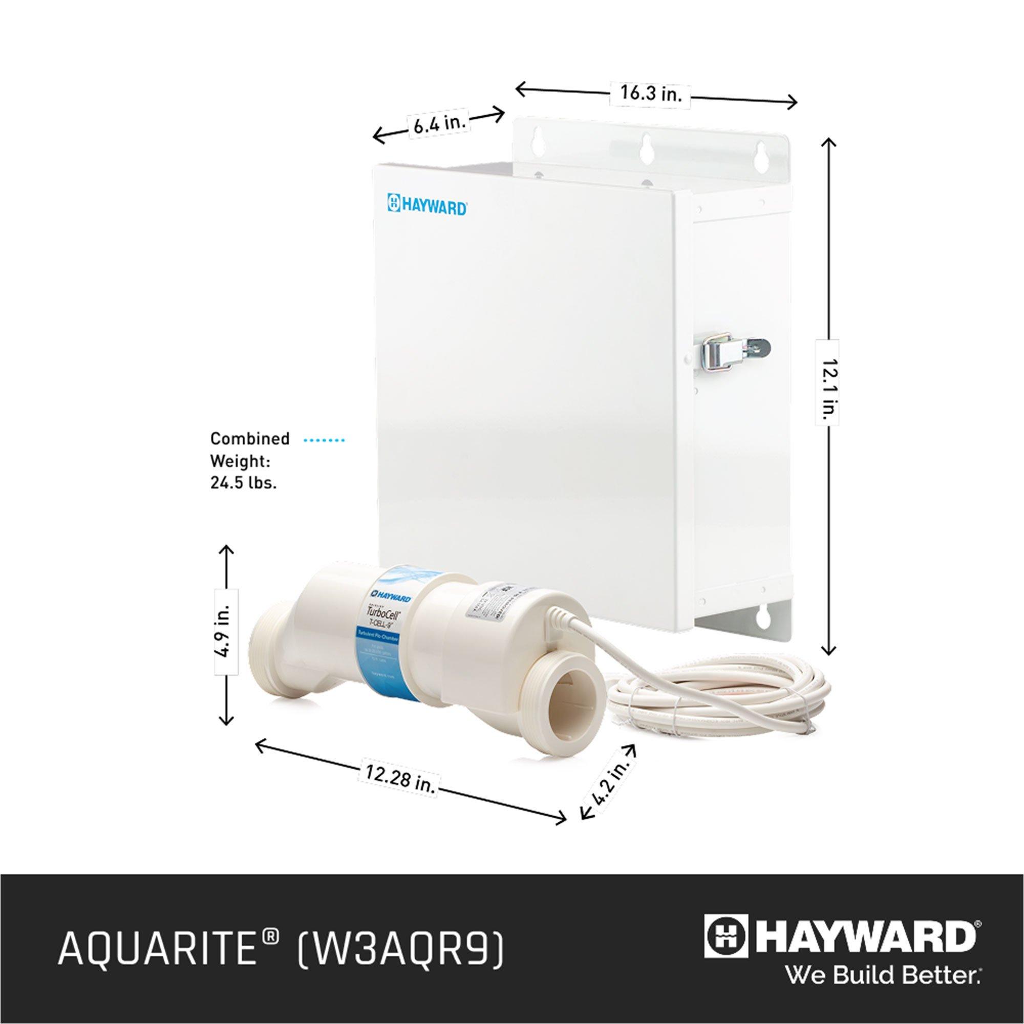 Hayward W3AQR9 AquaRite Complete Salt System for Pools up to 25,000 ...