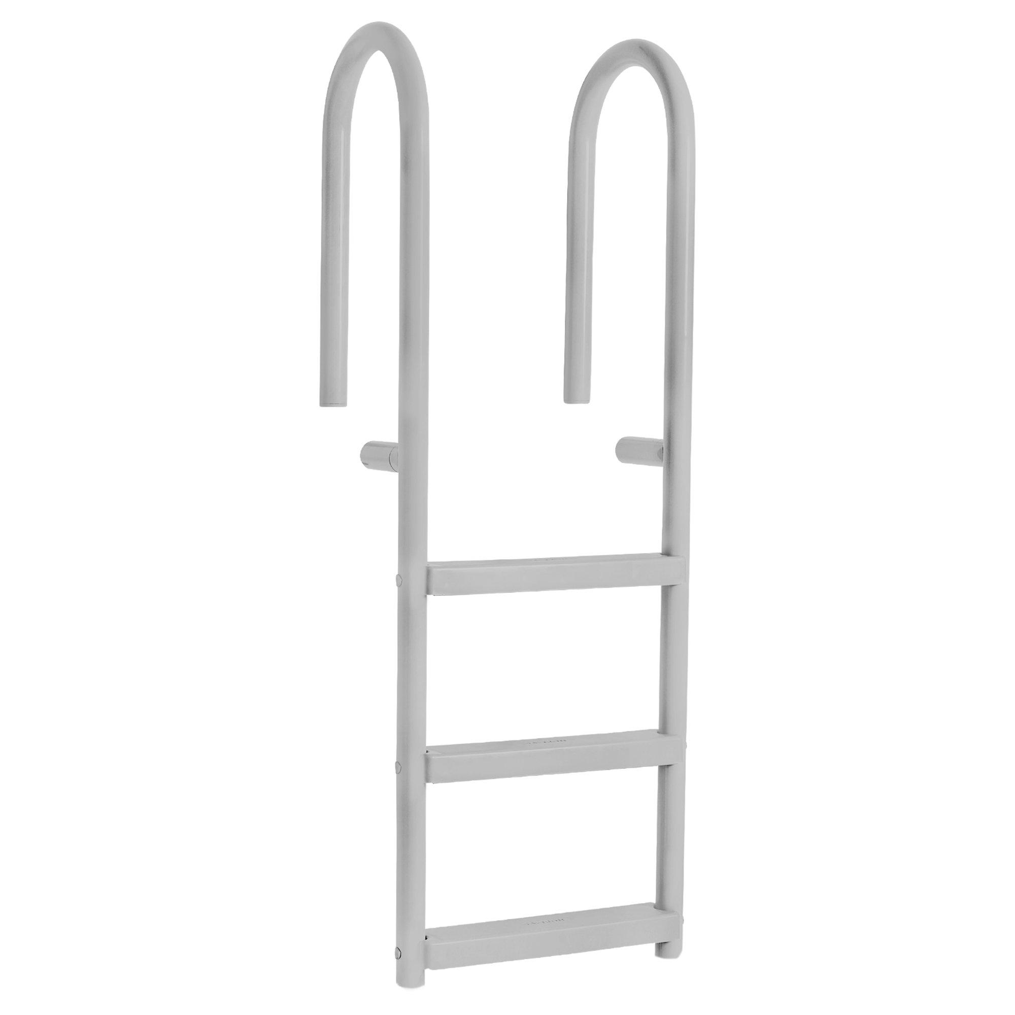 Saftron 3-Step Dock Ladder, Gray | Leslie's Pool Supplies