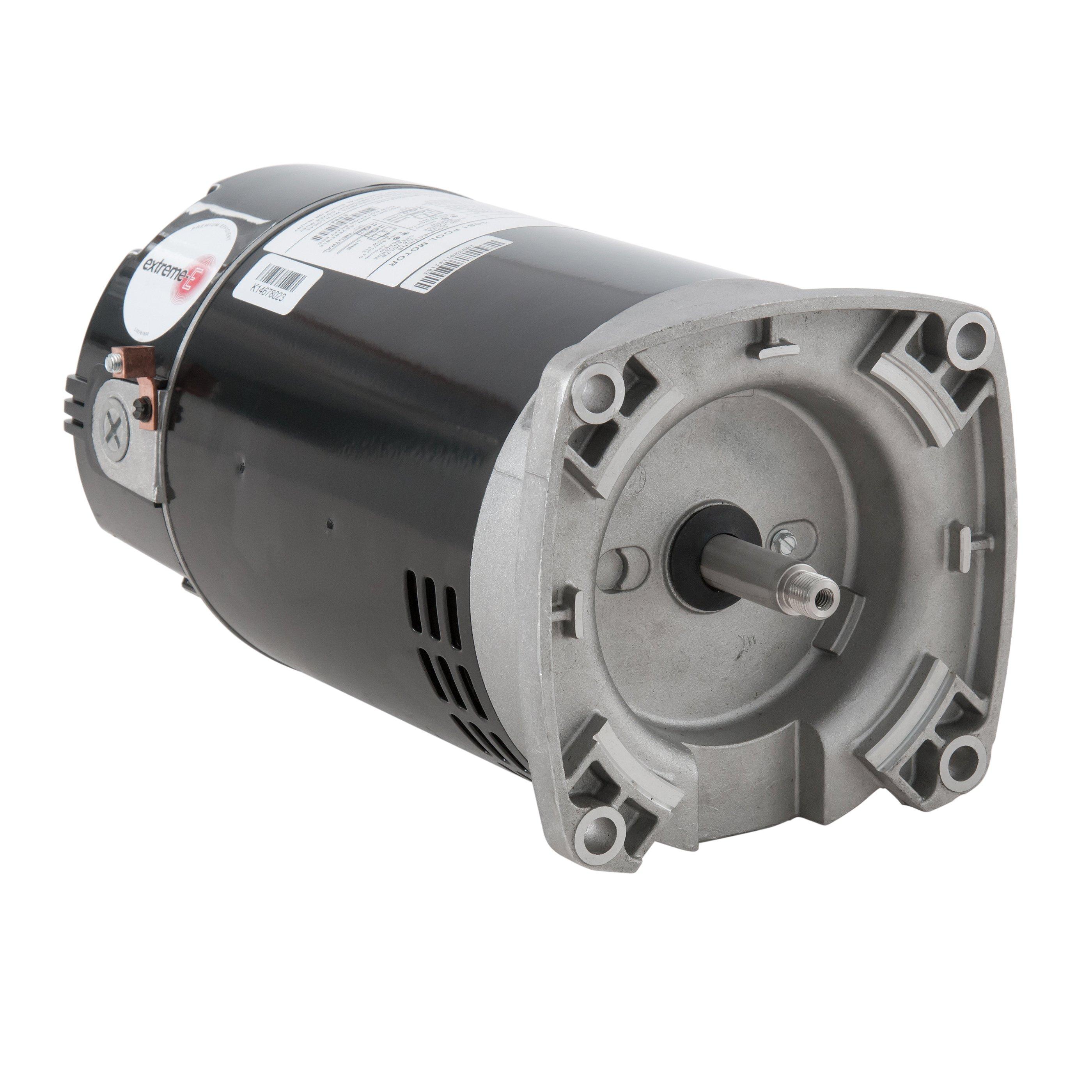 ASB841 Square Flange 1HP Full Rated 56Y 115/230V Pool and Spa Motor ...
