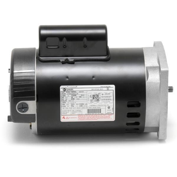 56Y Square Flange 3/4 HP Up-Rated Pool and Spa Pump Motor, 5.4/10.8A ...
