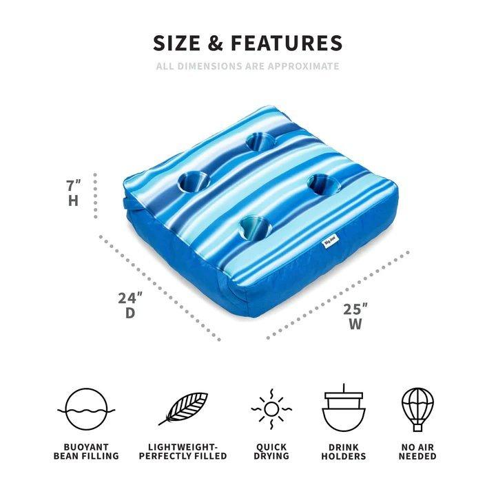 Big Joe Captain's Pool Float Drink Caddie, Blurred Blue