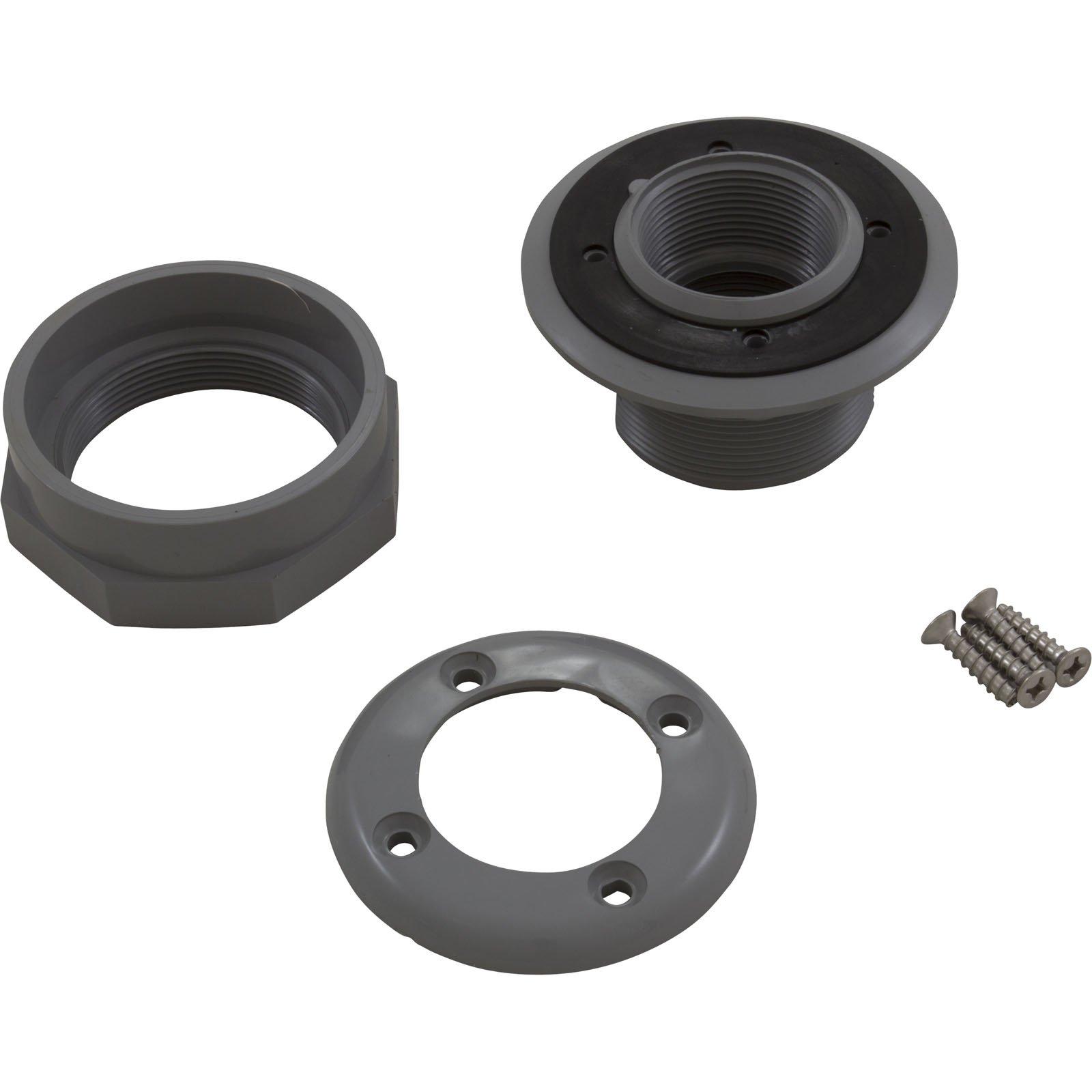 CMP Wall Return Fitting, CMP, 1-1/2" x 1-1/2" Vinyl, Gray | In The Swim