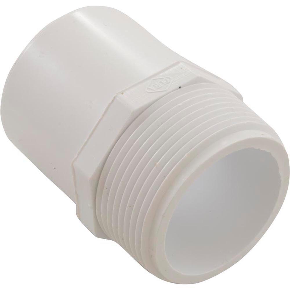 Dura Plastic Male Fitting Adapter 1 1/2" Mpt X 1 1/2" Spg | In The Swim