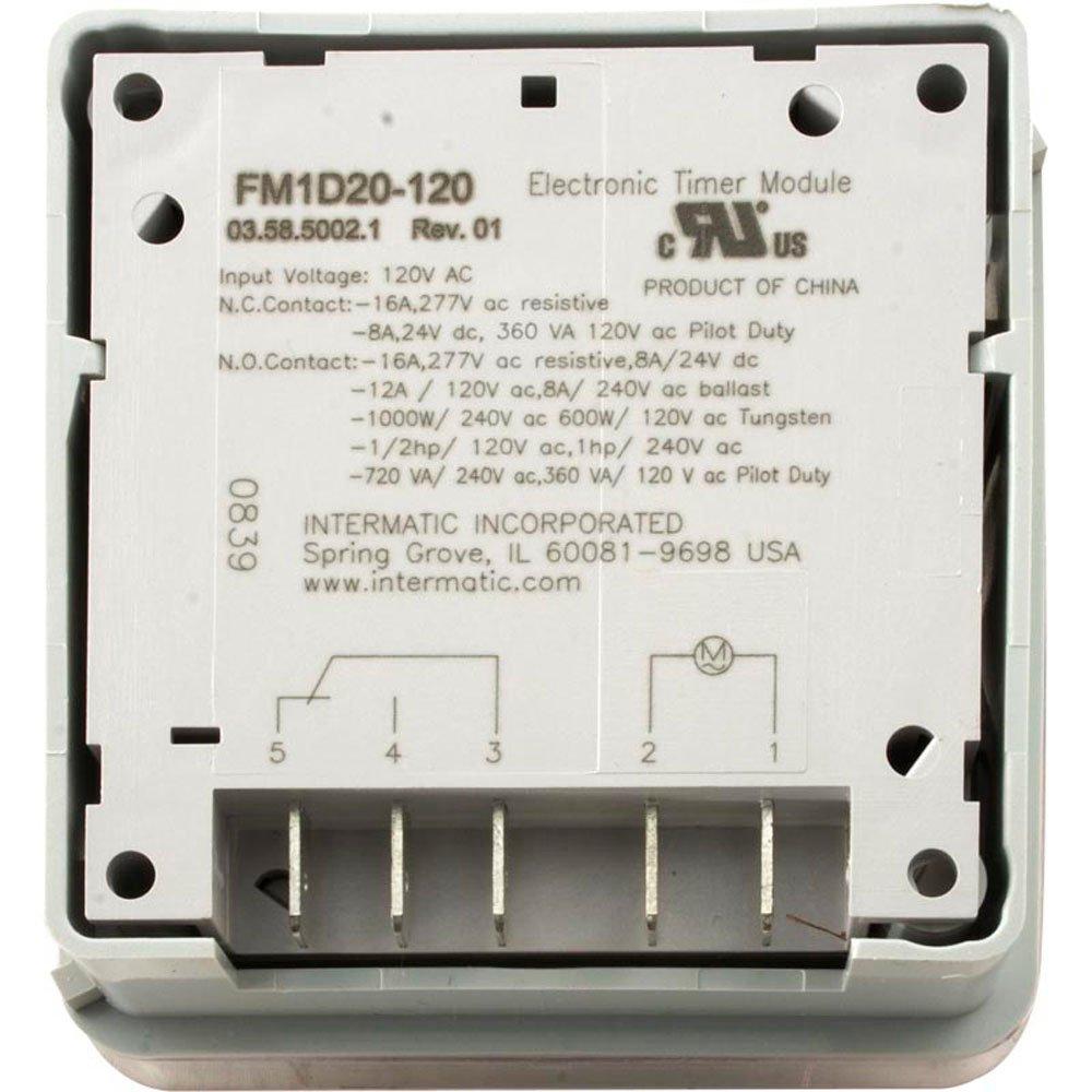 Grasslin Control Timer,Grasslin,SPDT,Panel Mount,115v,Digital,24 Hour/7 ...