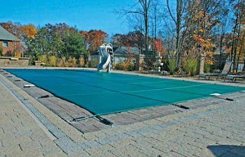 Original Mesh 16' x 32' Rectangle Safety Cover Green | In The Swim