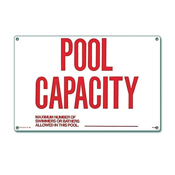 Pool Capacity Sign - Pool & Spa Signs | In The Swim