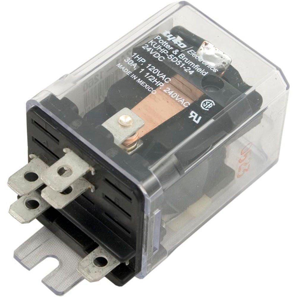 Potter & Brumfield Ice Cube Style Power Relay, SPDT 5-Pin, 24VDC Coil ...