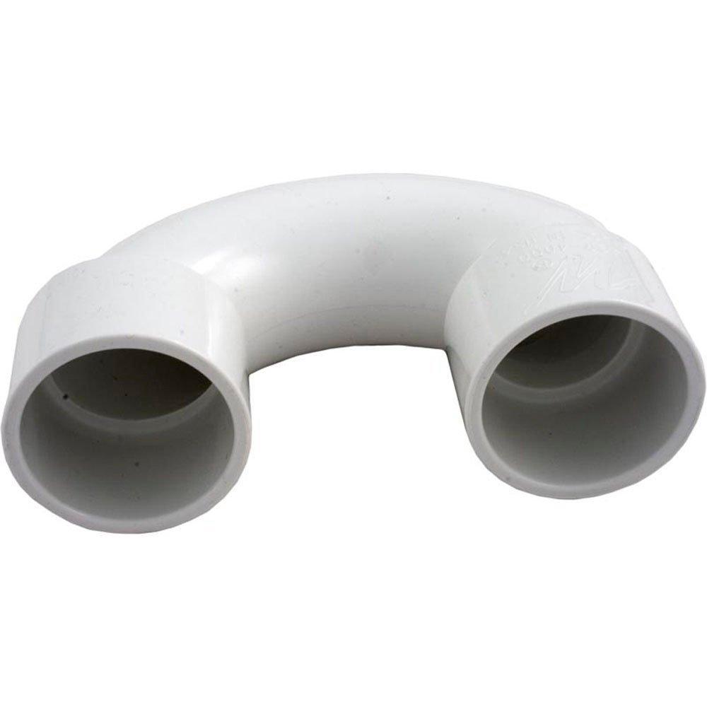 PVC Sweep 180 Degree U-Bend Coupling, 1.5in X 1.5in Slip Skt