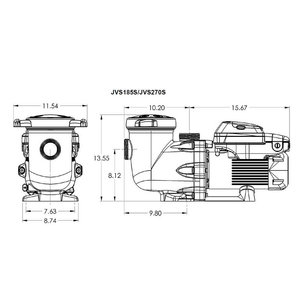 Jacuzzi JVS185S 1.85THP Variable Speed Pool Pump | Leslie's Pool Supplies