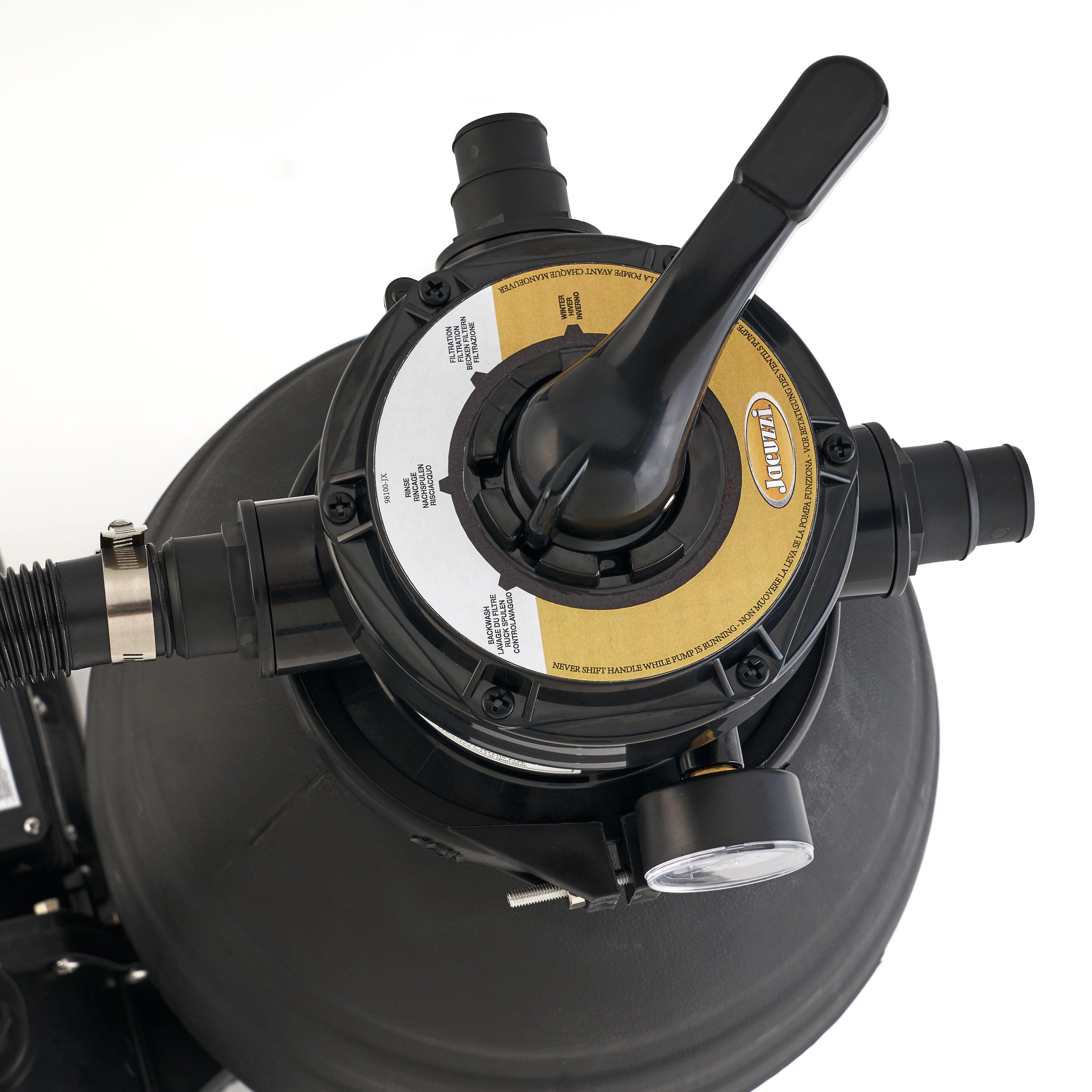 Jacuzzi Above Ground Sand Filter with 0.5 HP Pump for Soft Sided Pools ...