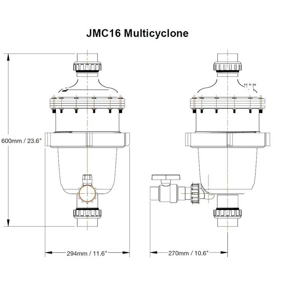 Jacuzzi JMC16 Multicyclone 1st Stage Filtration Centrifugal Pre-Filter | Leslie's Pool Supplies