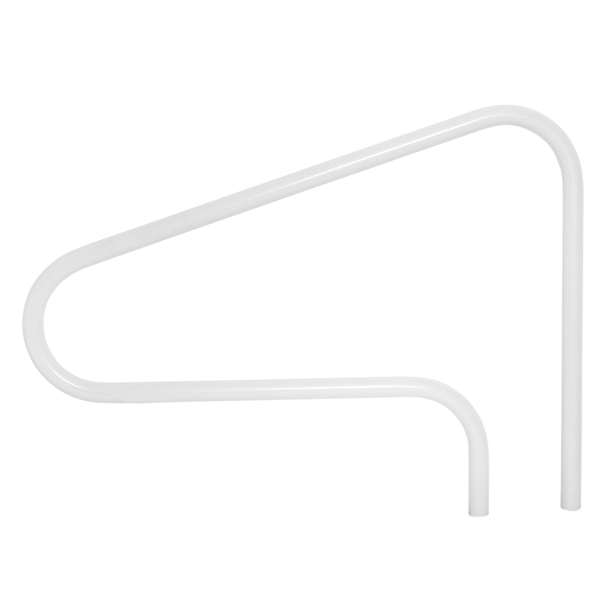 Saftron 48in x 32in Return to Deck 3 Bend Hand Rail White | Leslie's ...