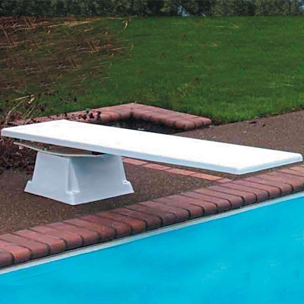 S.R. Smith 6' Glas-Hide Diving Board with Supreme Stand, Radiant White ...